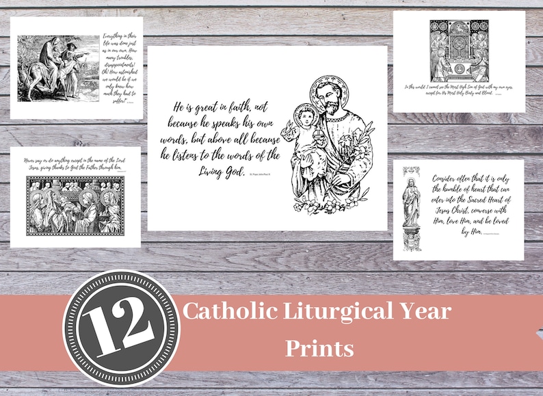 Catholic Liturgical Year Monthly Devotion Prints: Catholic - Etsy