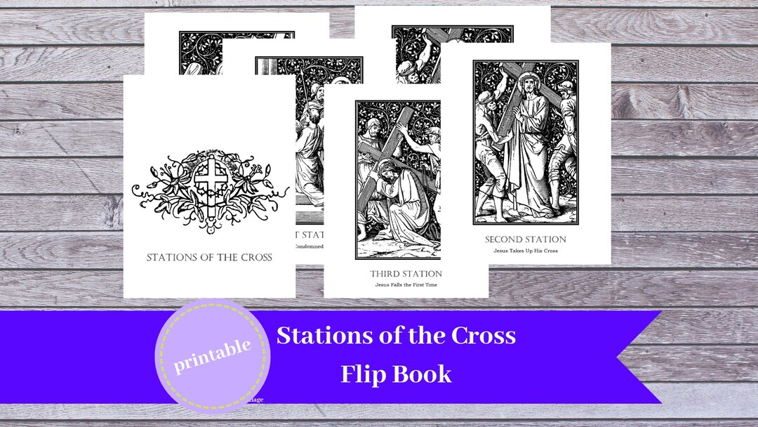 Catholic Stations of the Cross Printable Flip Book: Lent Devotion ...