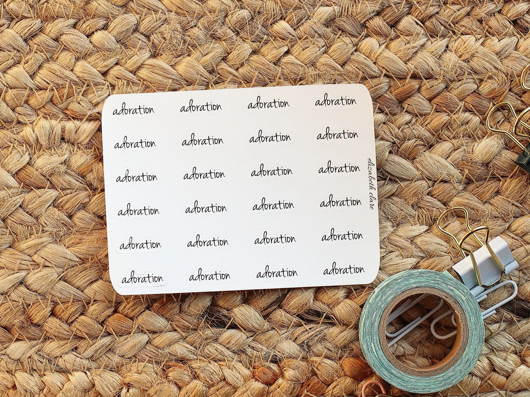 Adoration Planner Stickers: Catholic Planner Stickers / Adoration ...