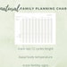 Natural Family Planning Printable Chart: Fertility Awareness Method FAM ...