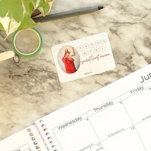 Sacred Heart Novena Habit Tracker Planner Sticker: Catholic Planner ...