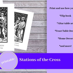 Catholic Stations of the Cross Printable Flip Book: Lent Devotion ...