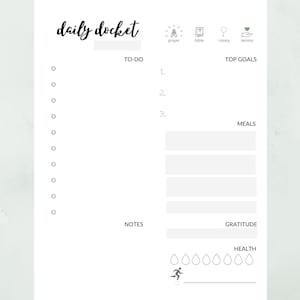 Catholic Daily Docket Printable: Daily Planner, Daily Agenda, Daily Planner - Etsy