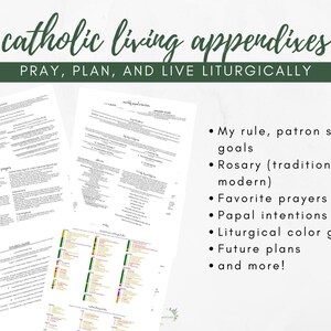 2025 Catholic Planner Printable PDF: Daybook / Daily Weekly Calendar ...