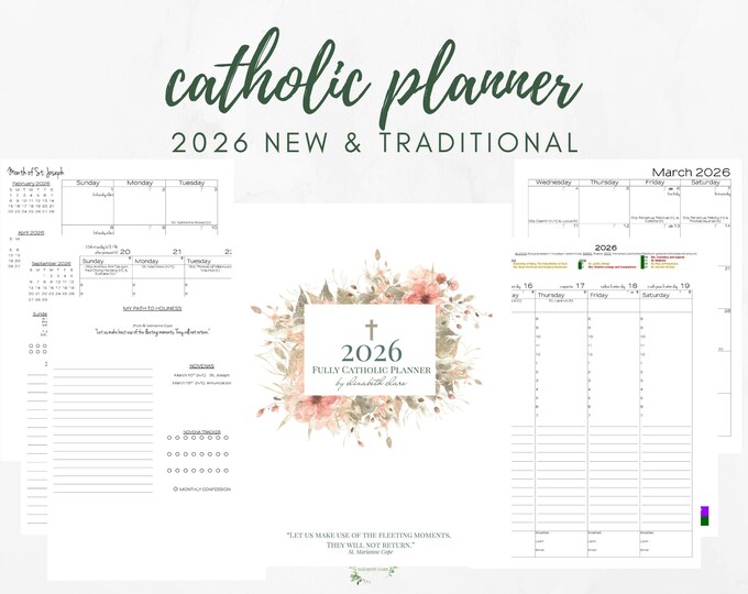 Printable Catholic Planner for Liturgical Living - Etsy Canada