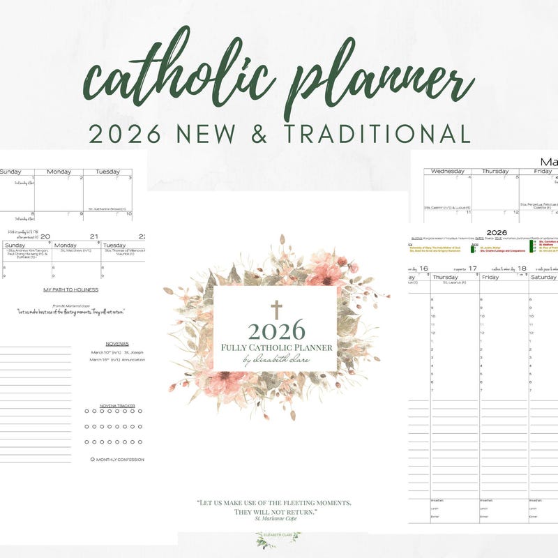 Catholic Liturgical Calendar 2026 Download - Etsy