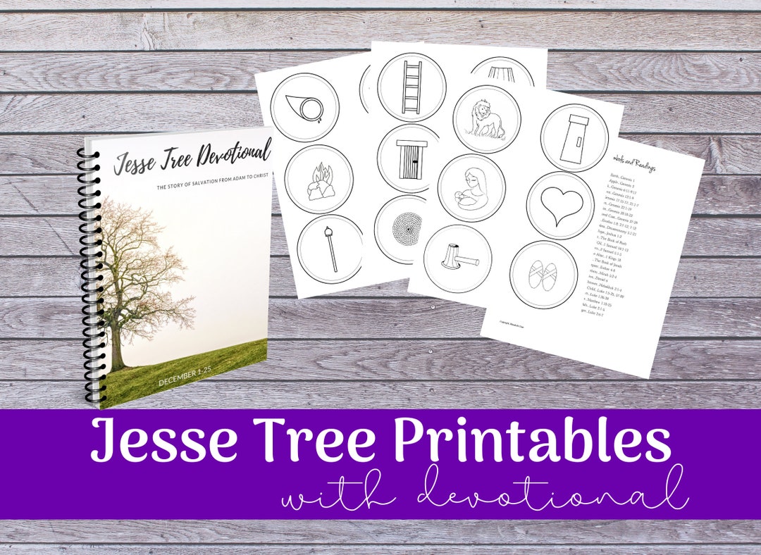 Printable Jesse Tree Ornaments and Devotional: Advent Family Devotional ...
