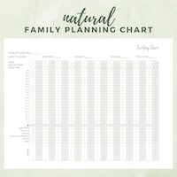 Printable Natural Family Planning (NFP) Basal Body Temperature Tracker ...
