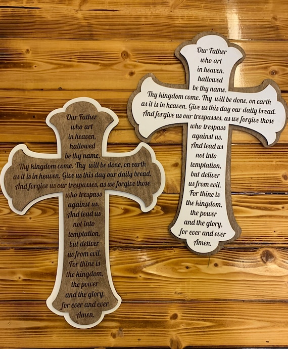 Lords Prayer Cross Free Shipping | Etsy