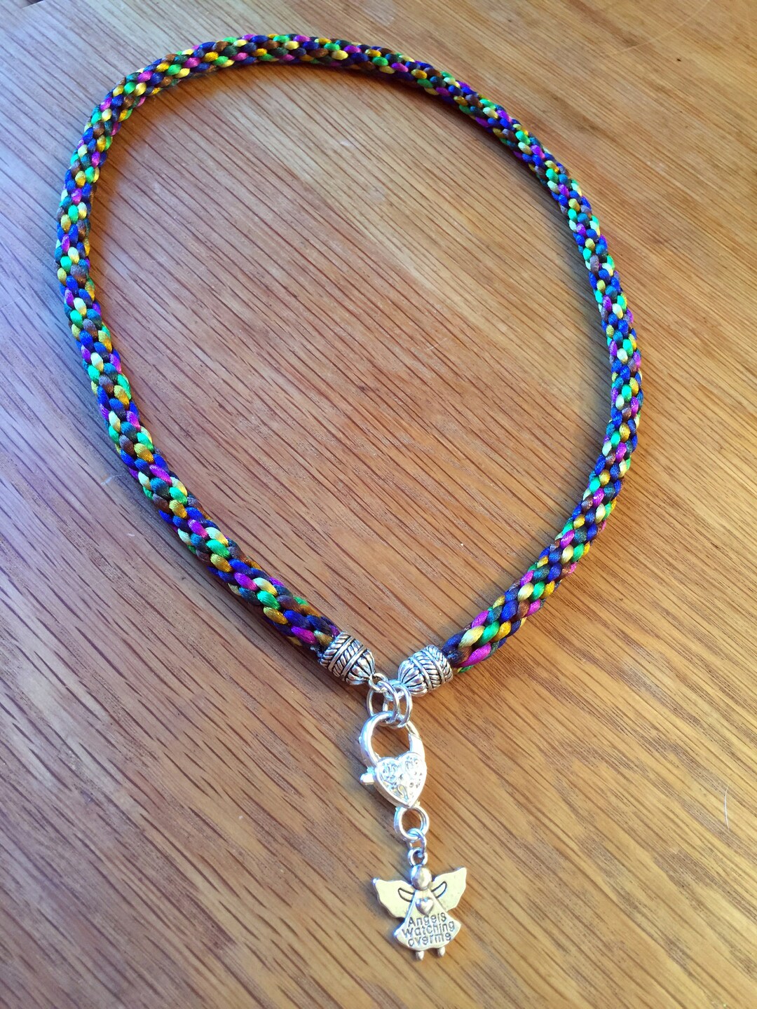 Multi Coloured Hand Braided Tag Collar - Etsy