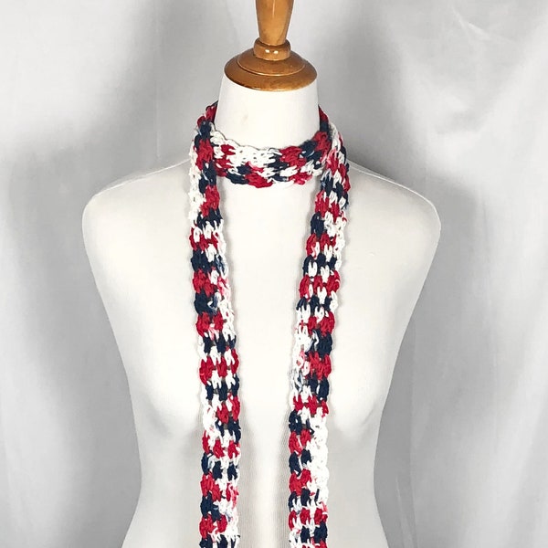 Red White Blue Scarf - Etsy