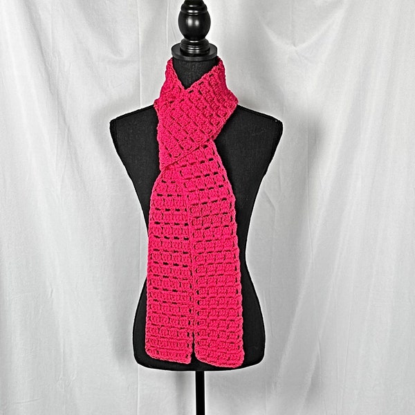 Hot Pink Scarf - Etsy
