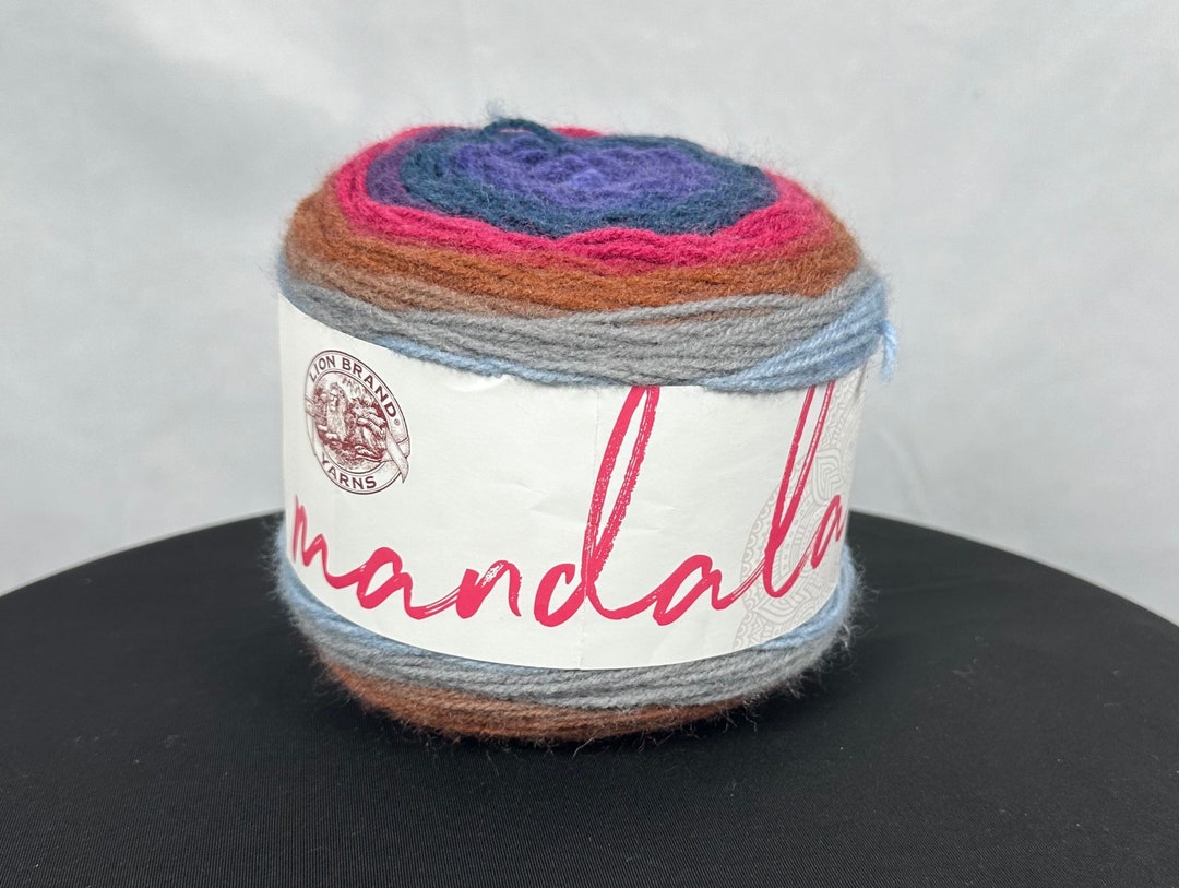 GRIFFIN Lion Brand Mandala Yarn Cake Lightweight 3 Acrylic - Etsy