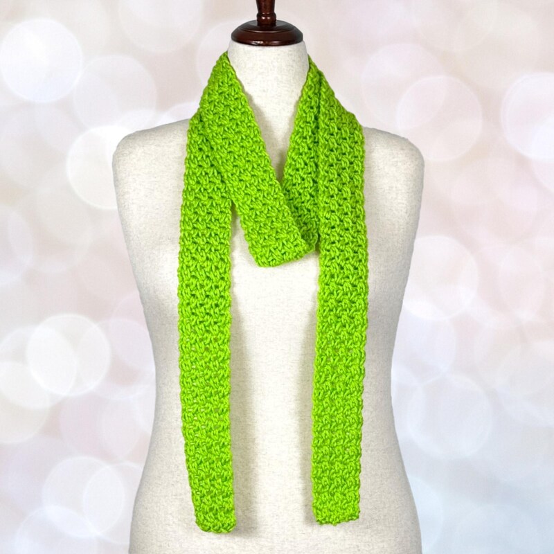 Lime Green Scarf - Etsy