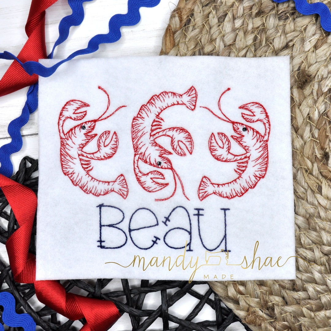 Children's Crawfish Shirt/personalized Crawfish Boil Shirt/embroidered ...