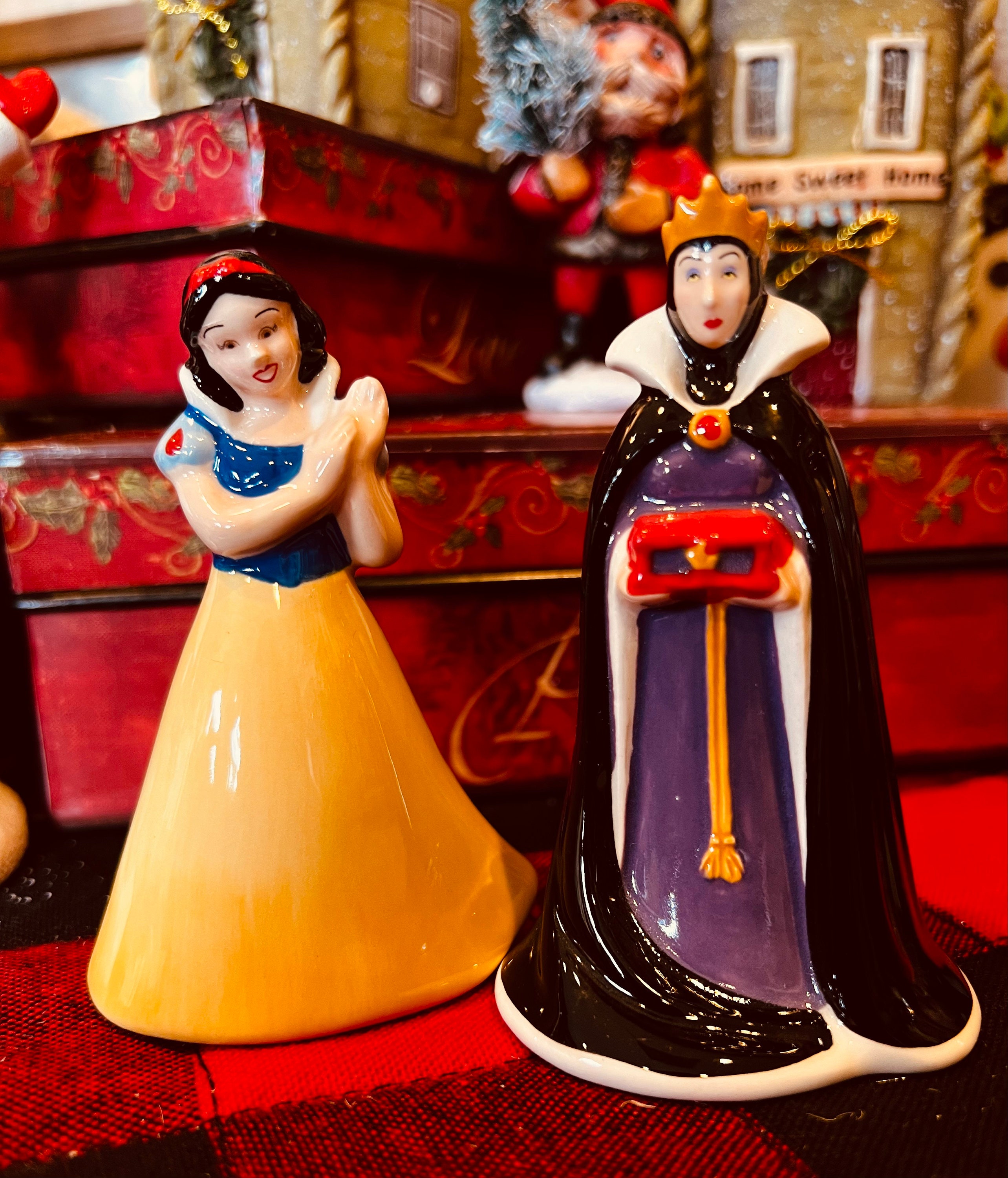 Disney Snow White Princess Salt and Pepper Shakers Tinker Bell - Etsy