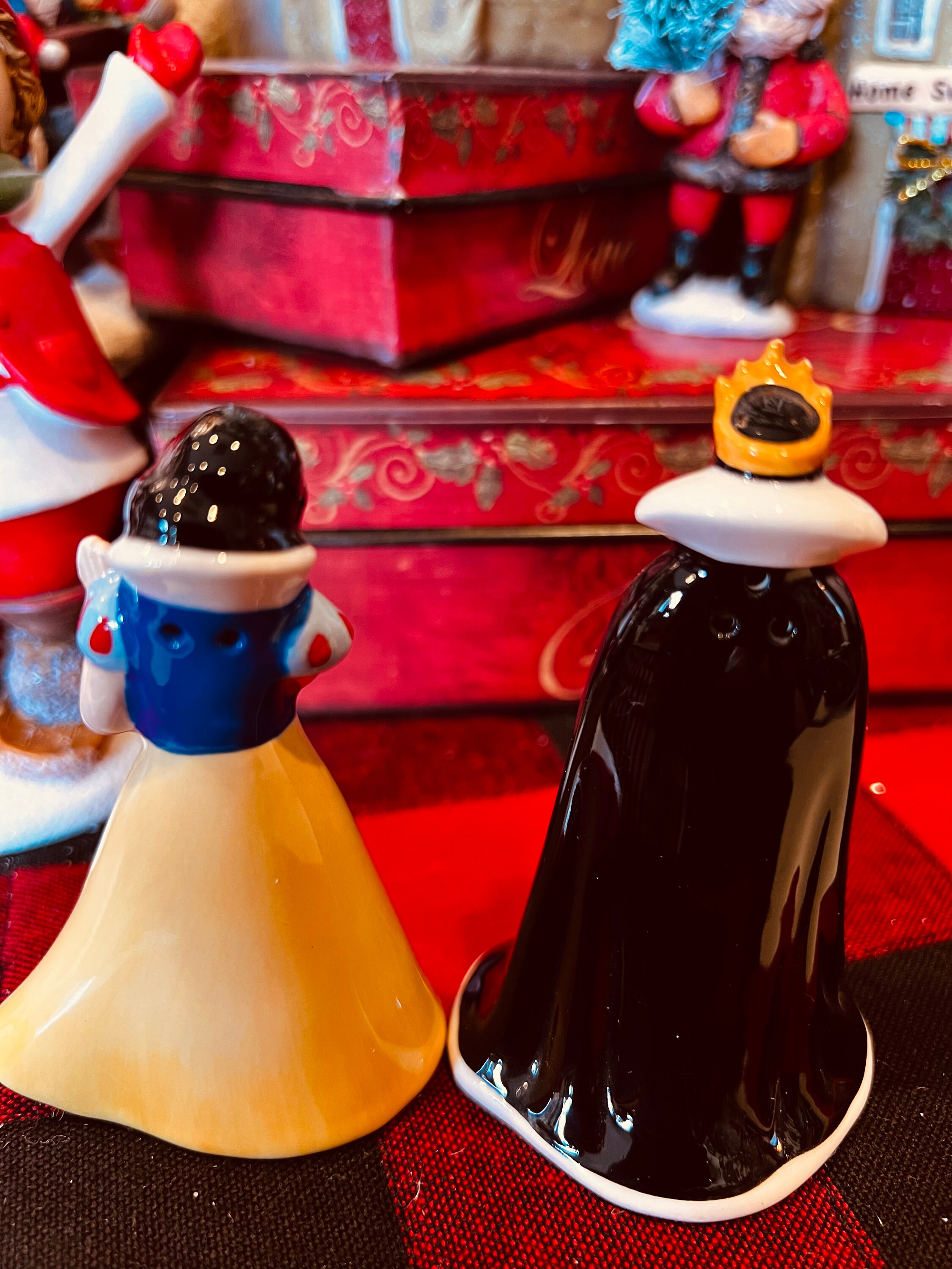 Disney Snow White Princess Salt and Pepper Shakers Tinker Bell - Etsy