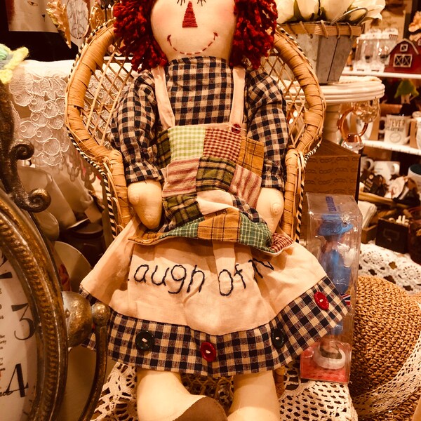 Primitive Rag Doll - Etsy