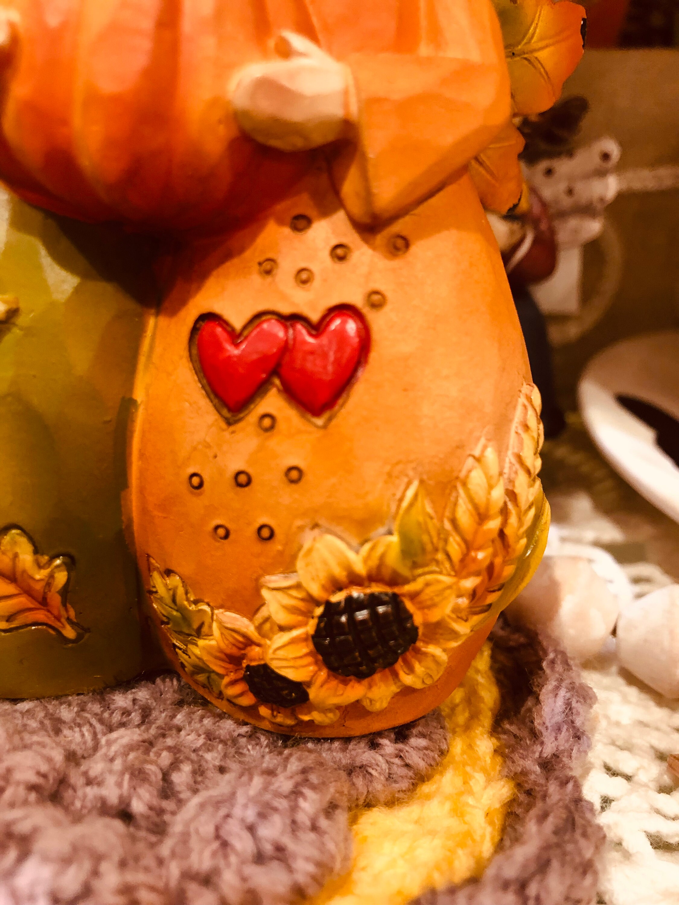 Fall Harvest Pumpkin Season Fall Bell Angel Statue Cozy Home ...