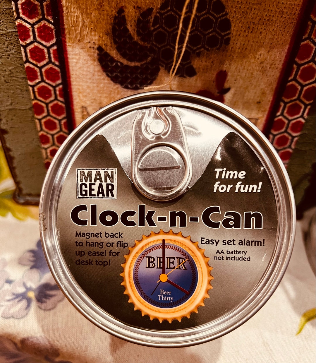 Man Gear Table Alarm Clock Can With Magnet Back Beer Basketball Designs ...