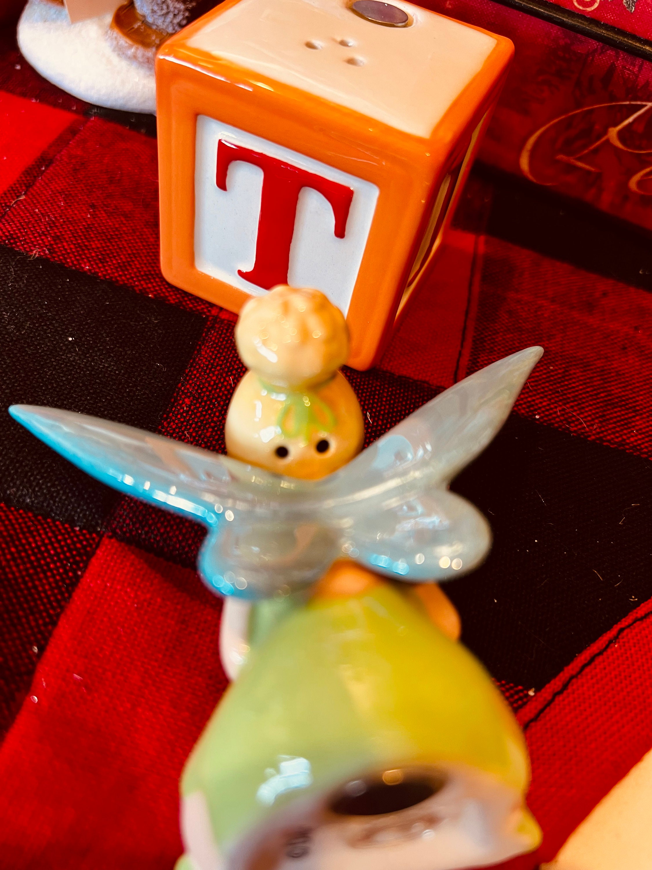 Disney Snow White Princess Salt and Pepper Shakers Tinker Bell - Etsy