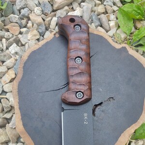 Wood Scales for BK2 BK7 BK9/ Custom Scales for Ka-bar Becker BK2 BK7 ...