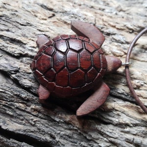 Wooden Turtle Necklace-sea Turtle-kids Necklace-animal Necklace-free ...