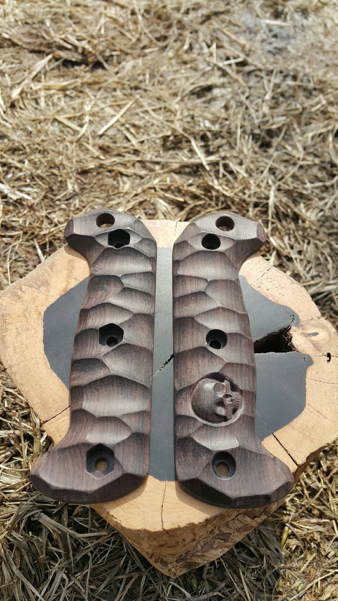Ka-bar Becker Bk2/wooden Scales /wood Handles/personalized - Etsy