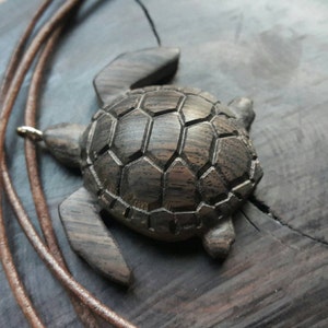 Turtle Necklace-christmas Gift-wooden Necklace-mens Necklace-sea Turtle ...
