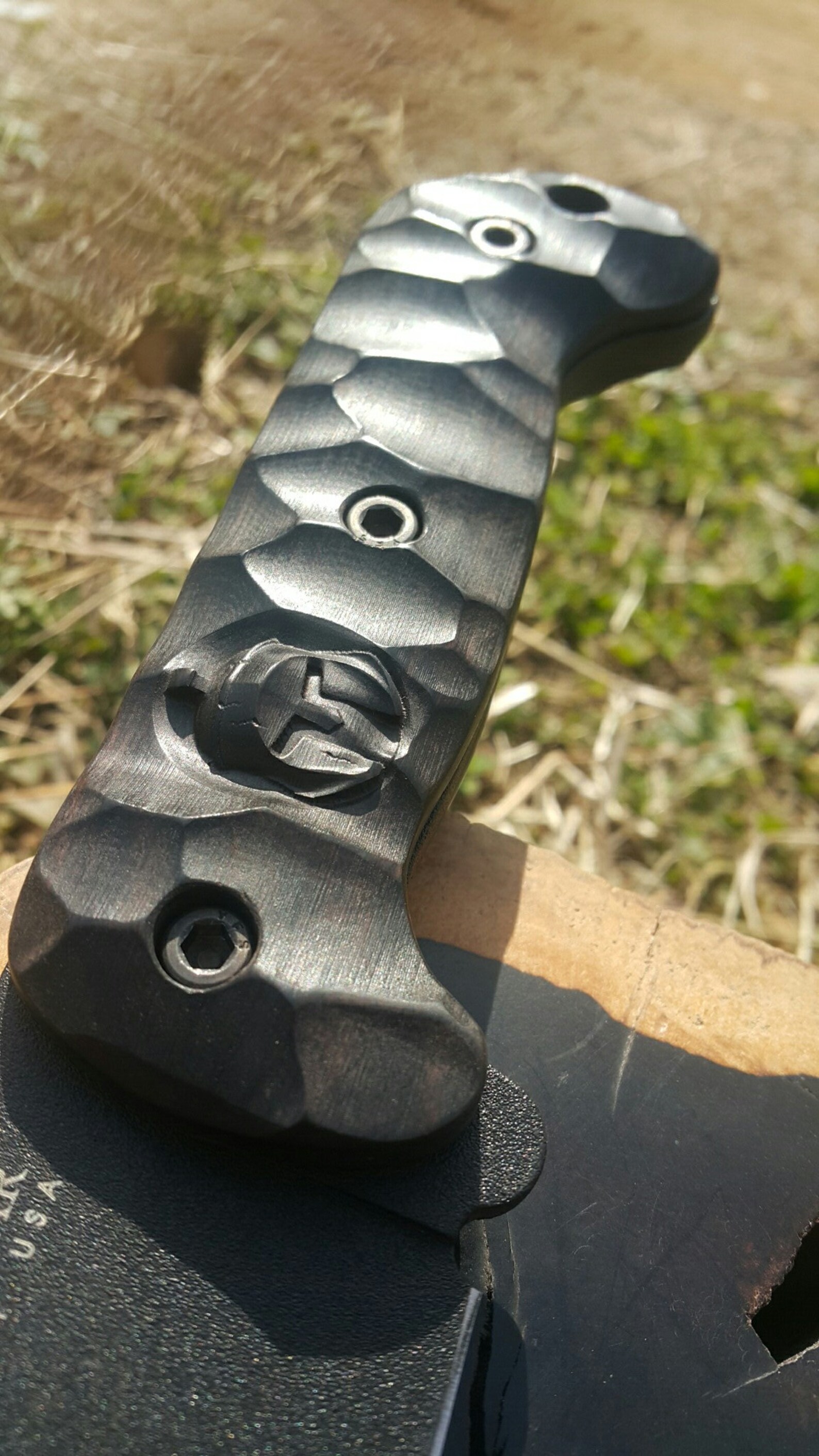 Ka-bar Becker Bk2/wooden Scales /wood Handles/personalized - Etsy