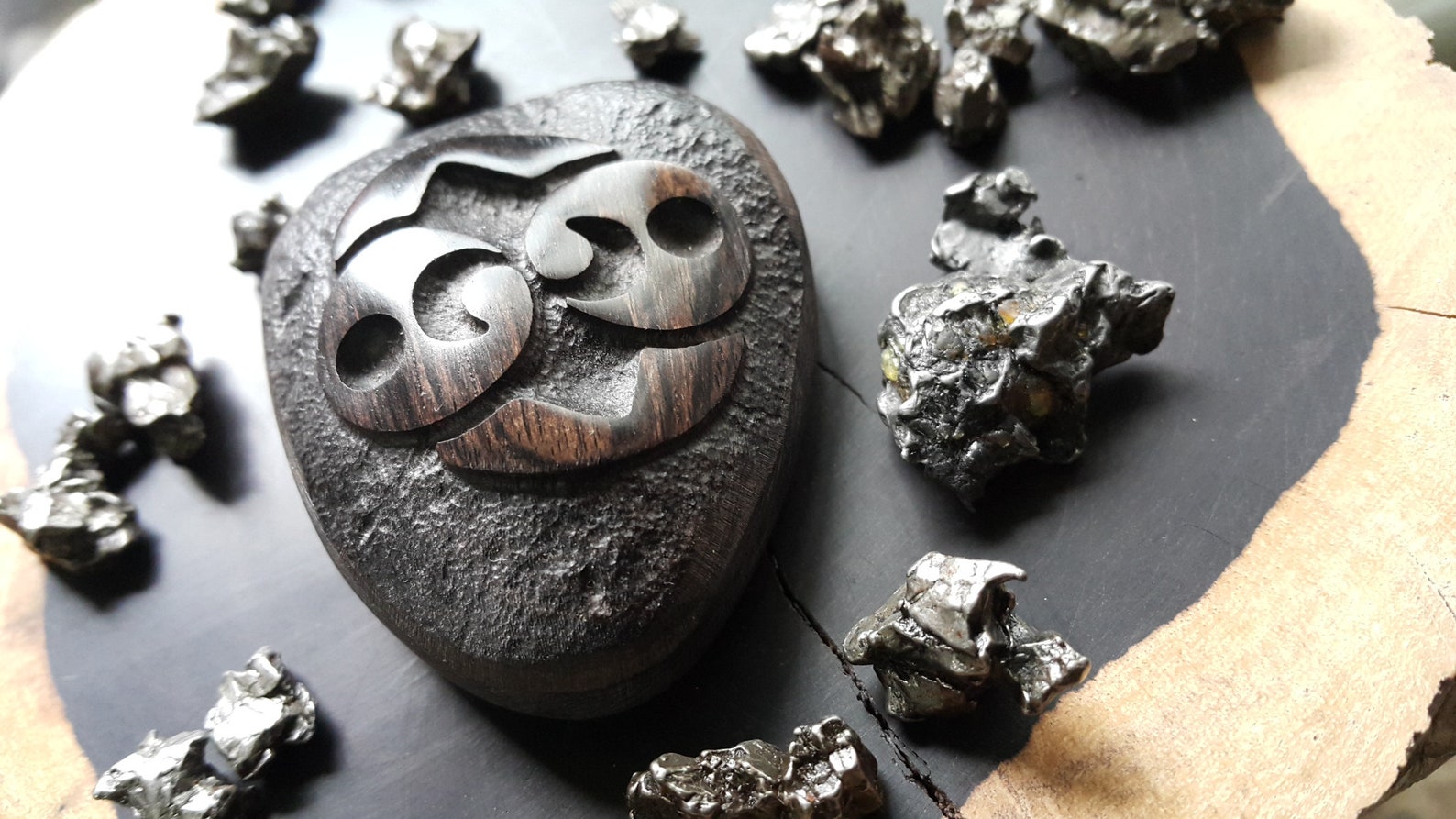 Wooden Roswell Rock/roswell Ufo/alien Stone/mens Necklace/wooden ...