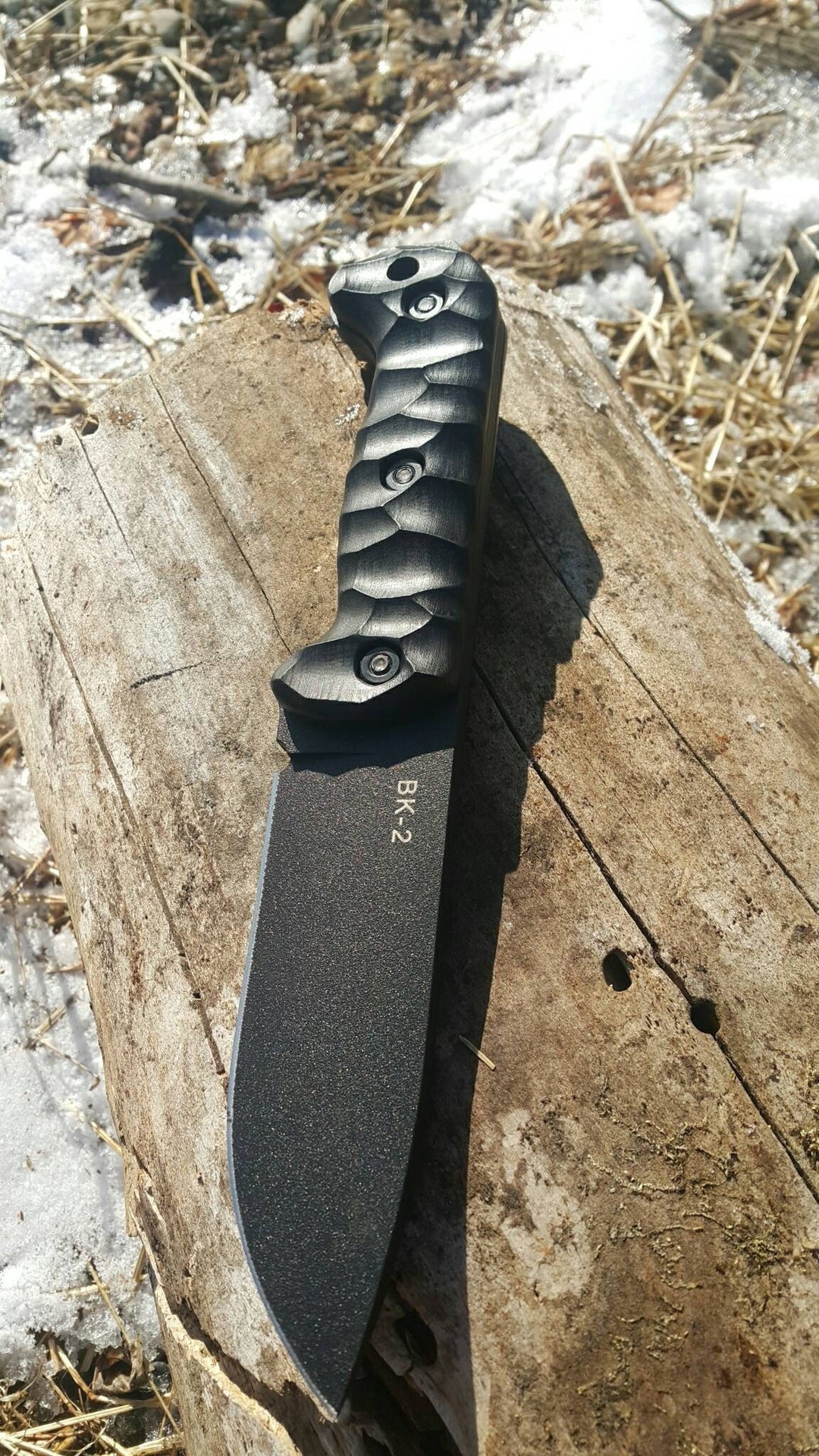 Wood Scales for BK2/ Custom Scales for Ka-bar Becker BK2/BK2 Wooden ...