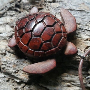 Wooden Turtle Necklace-sea Turtle-kids Necklace-animal Necklace-free ...