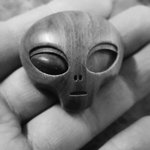 Alien Necklace-wooden Alien-wooden Necklace-boy Necklace-mens Necklace ...