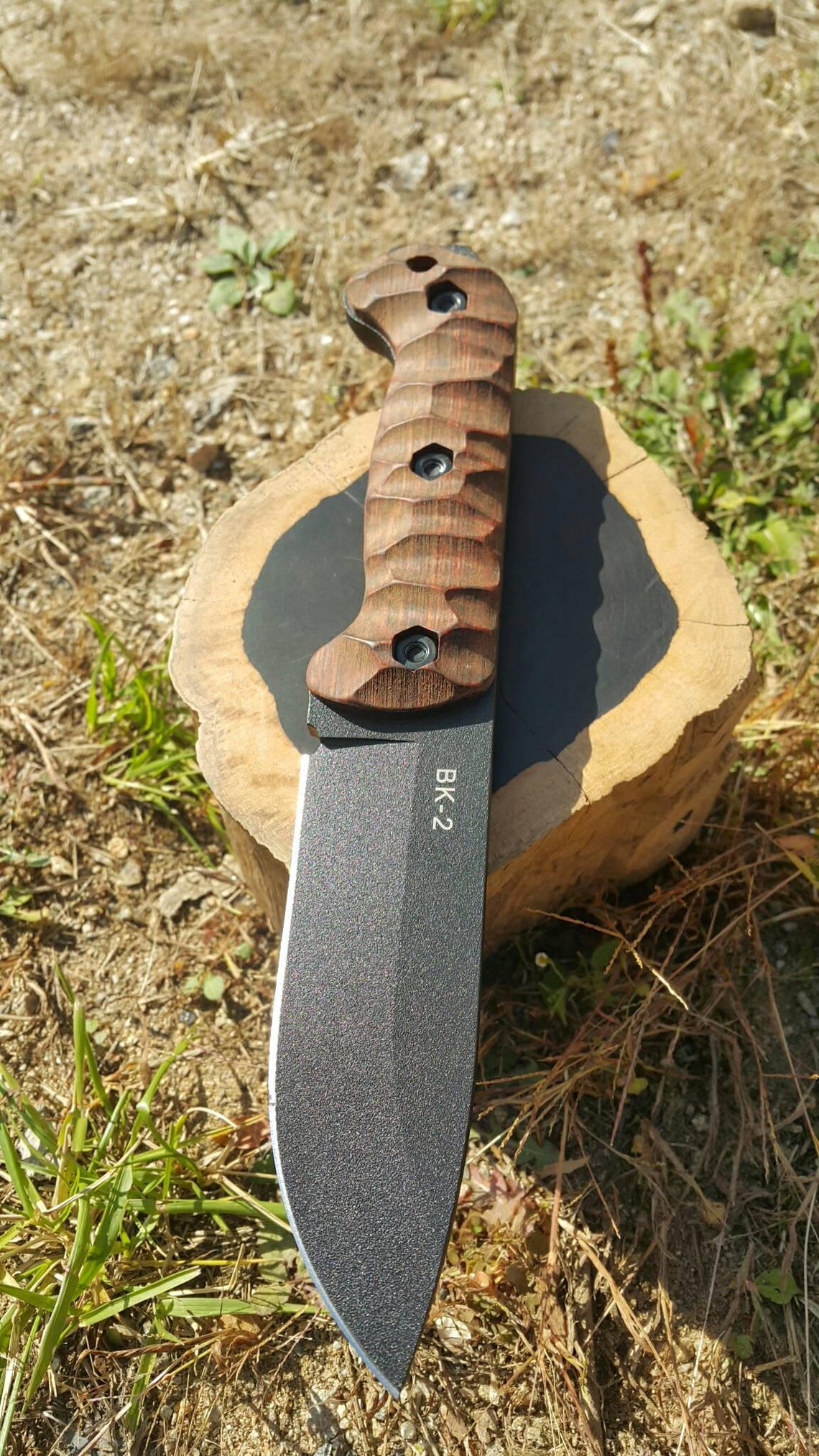 Bk2/bk22/ka-bar/knives bk2/custom knife scales/wooden | Etsy