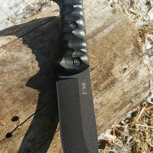 Wood Scales for BK2/ Custom Scales for Ka-bar Becker BK2/BK2 Wooden ...