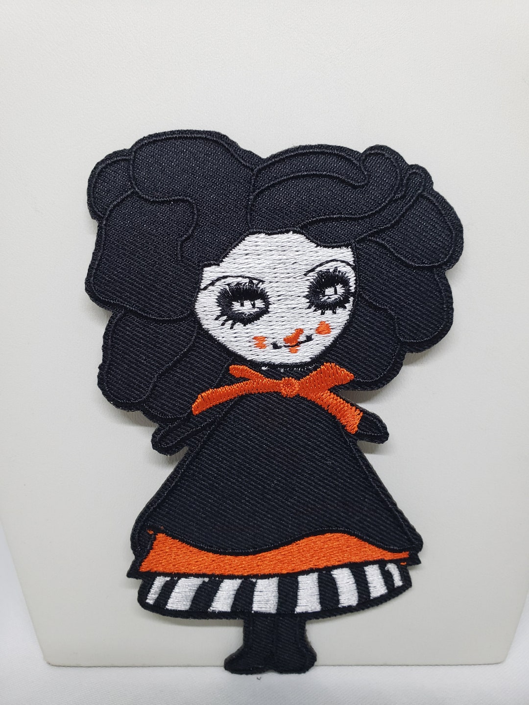 Zombie Gothic Girl Halloween Embroidered Iron-on Applique Patch - Etsy