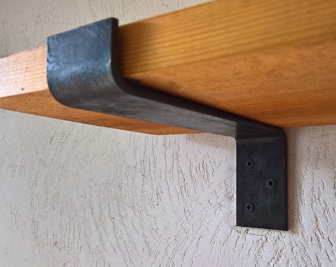 Steel Shelf Bracket, Forged, Iron Shelf Bracket, Kitchen Bracket, Metal ...