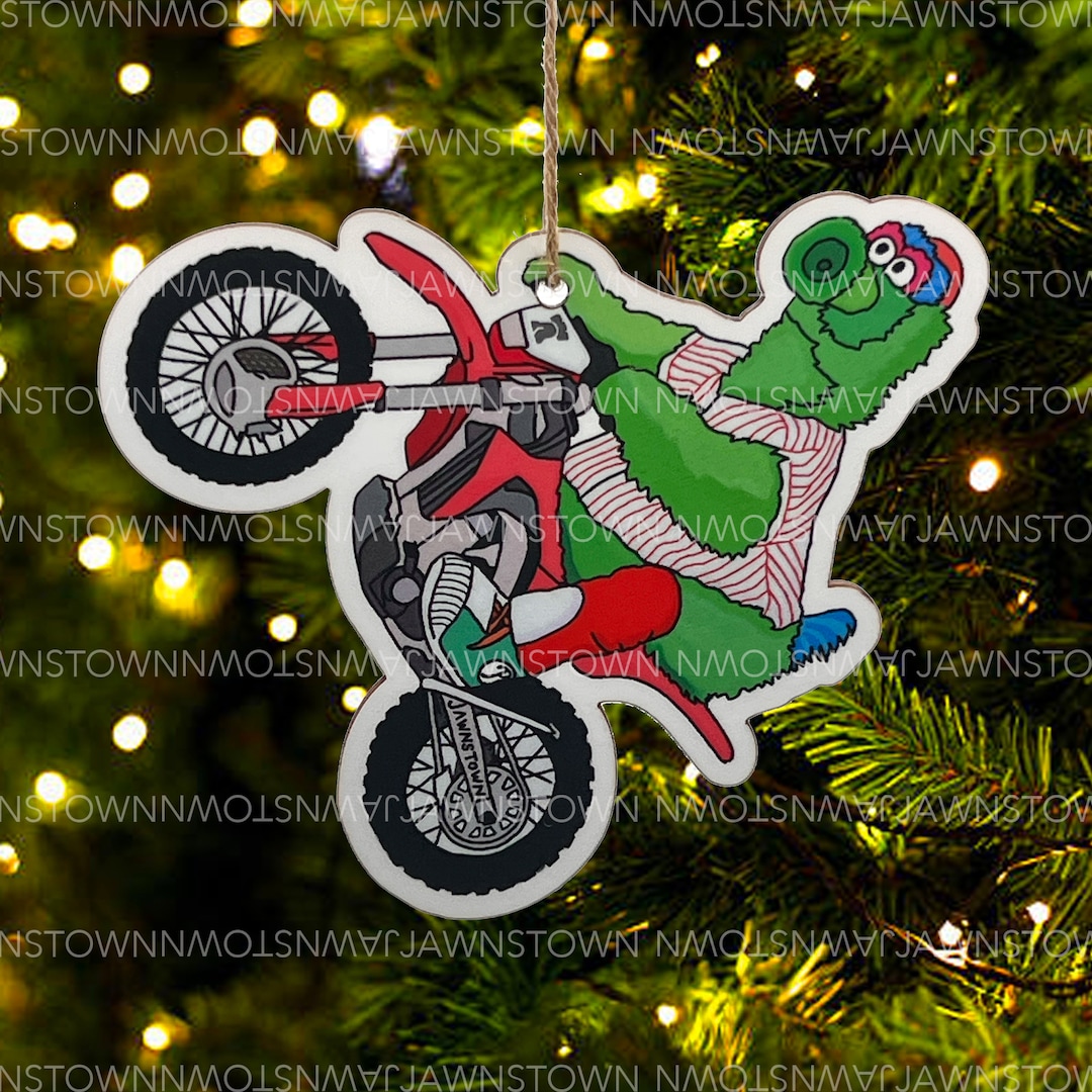 Phillie Phanatic Wheelie (handmade Ornament) - Etsy