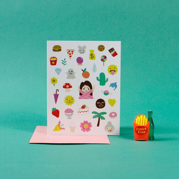 Emojis for Life / Greeting Card | Etsy