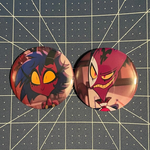 Smiling Blitzo & Millie Helluva Boss Pinback Button Set 2 - Etsy UK