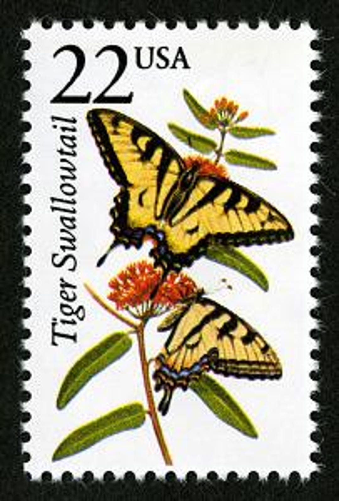 5x BUTTERFLY TIGER SWALLOWTAIL American Wildlife 1987 22c Unused ...