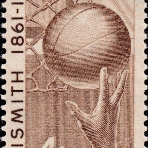 20x BASKETBALL James Naismith Springfield MA 1961 4c Brown Unused ...