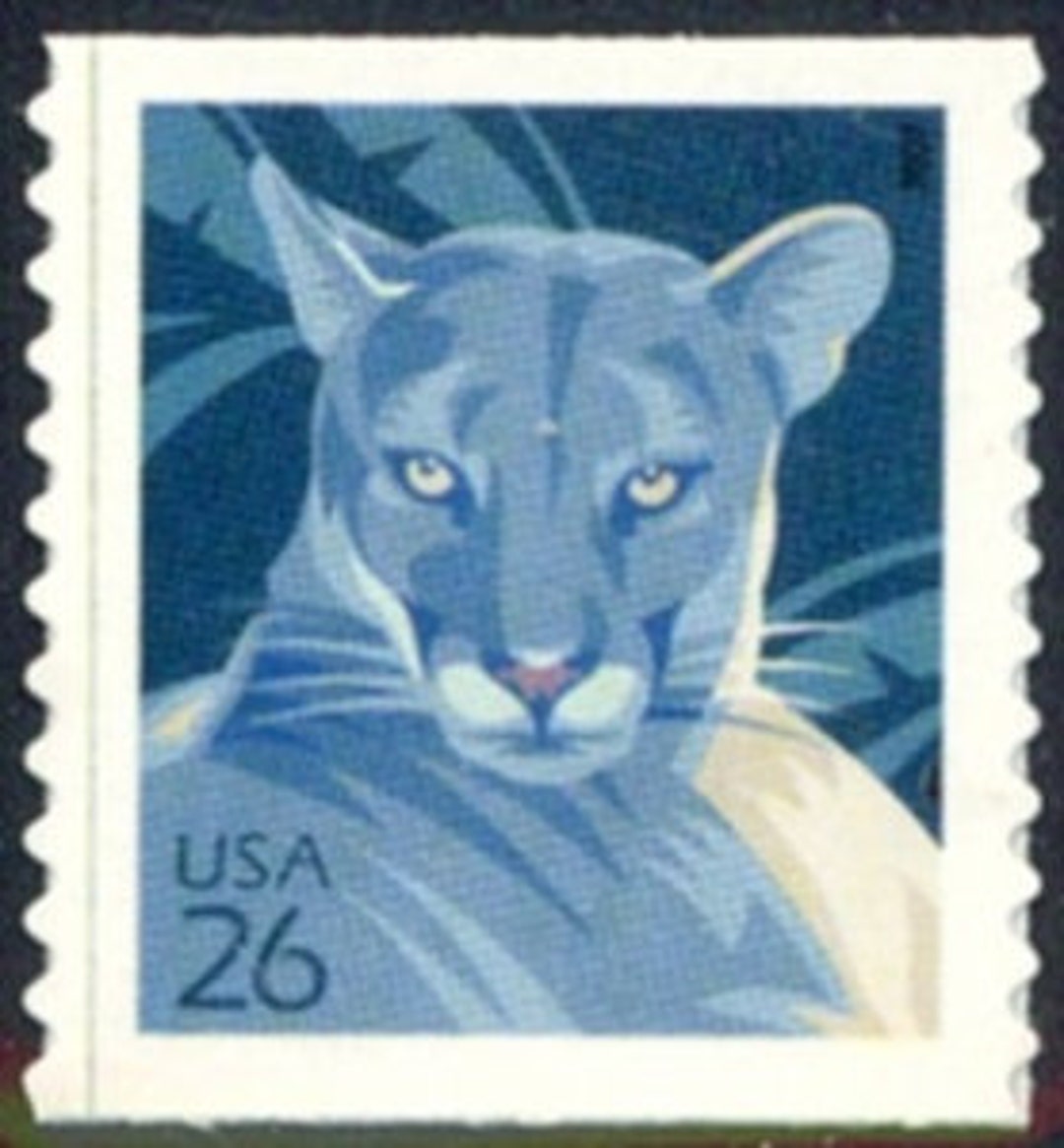8x FLORIDA PANTHER Puma Big Cats 26c Unused Vintage Postage Stamp Free ...