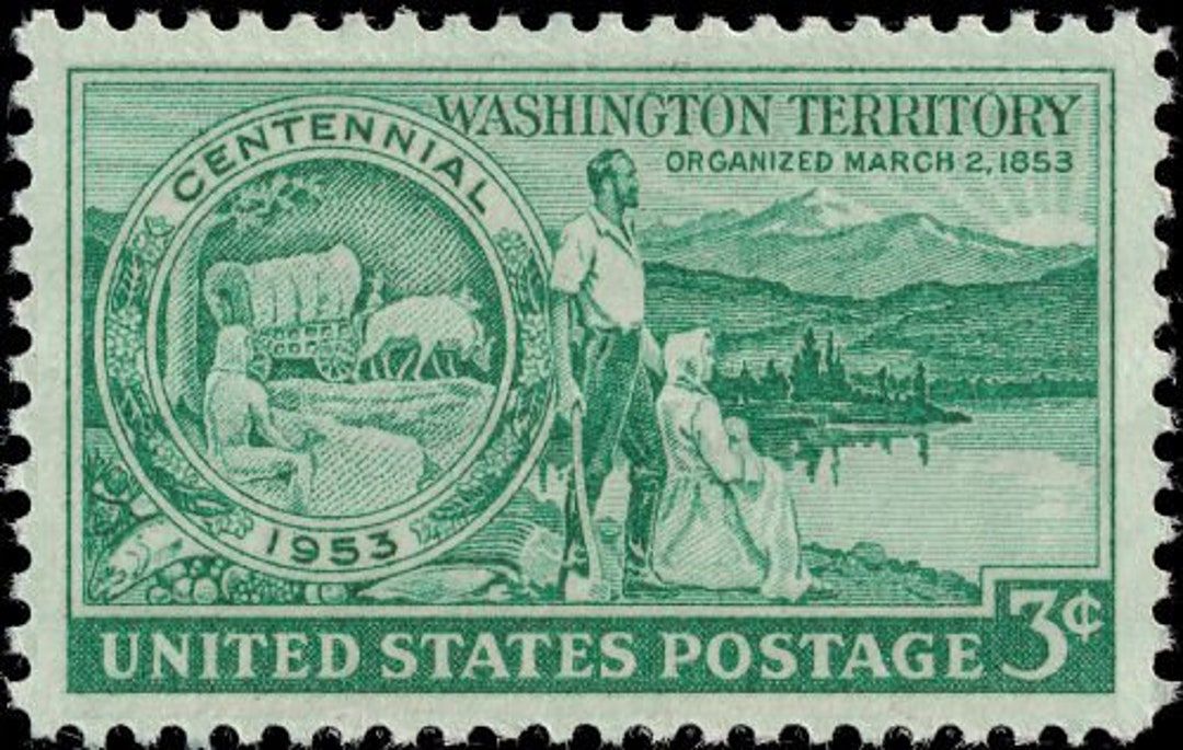20x WASHINGTON State Territory Seattle Spokane 1953 3c Green Unused ...