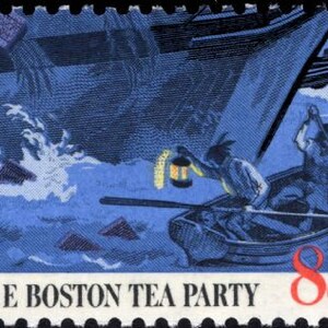 24x BOSTON TEA PARTY American Bicentennial 4 Diff 1973 8c Blue Postage ...