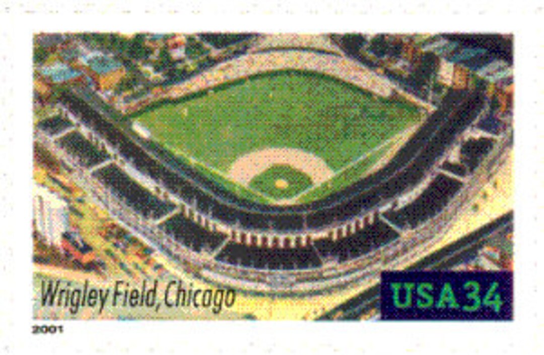 5x CHICAGO CUBS Wrigley Field BASEBALL Bears Football 2001 34c Unused ...