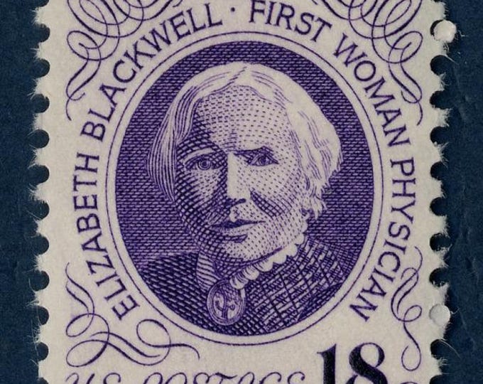 12x 1st Woman Doctor Dr. Elizabeth Blackwell Medical 1960 18c Purple ...