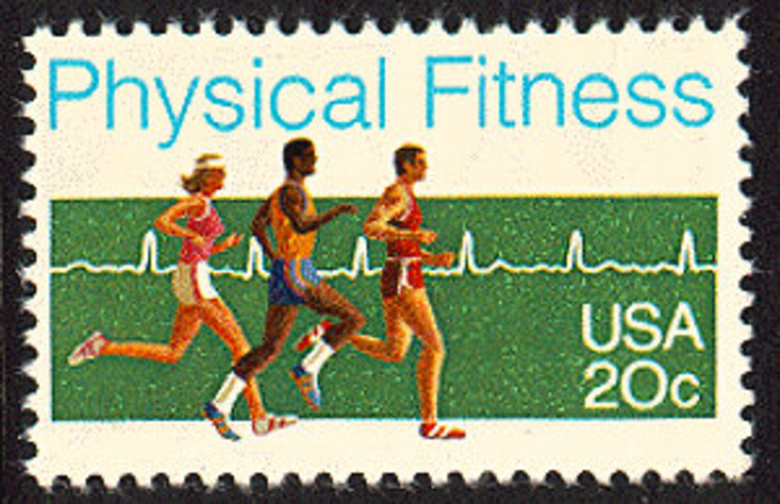 10x Physical Fitness Exercise 1983 20c Postage Stamp Free Shipping ...
