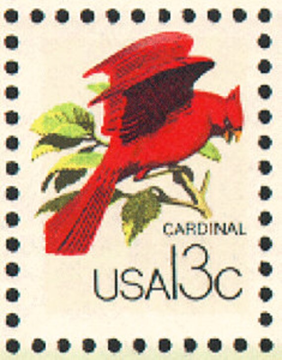 15x RED CARDINAL BIRD 1978 13c Unused Vintage Postage Stamp - Etsy